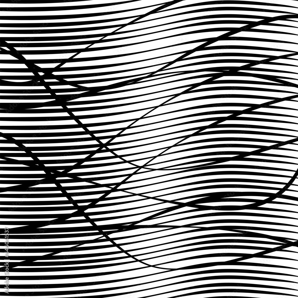 abstract black and white background complex wave Stock Vector | Adobe Stock