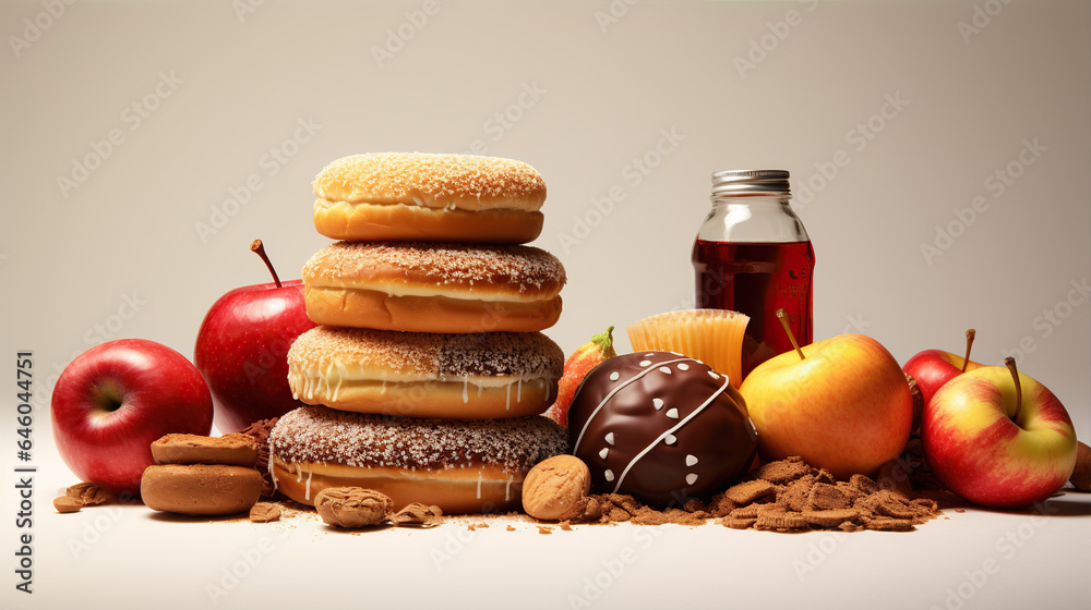 Unbalanced Diet: A diet high in processed foods, sugars, and unhealthy ...