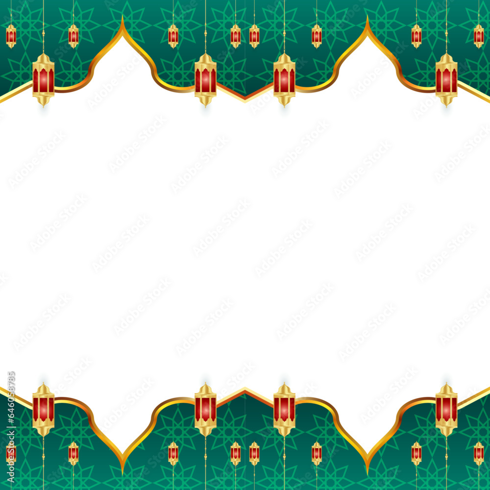 Luxury border golden ramadan kareem ramadhan islamic pattern shab e ...