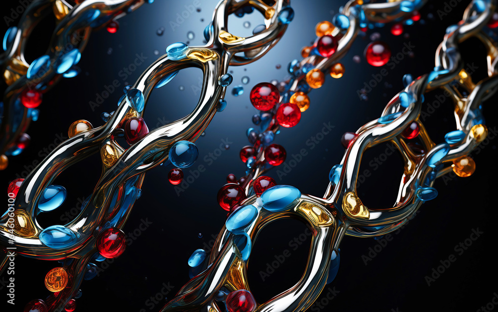 Model of protein structure in a human cell Stock Illustration | Adobe Stock