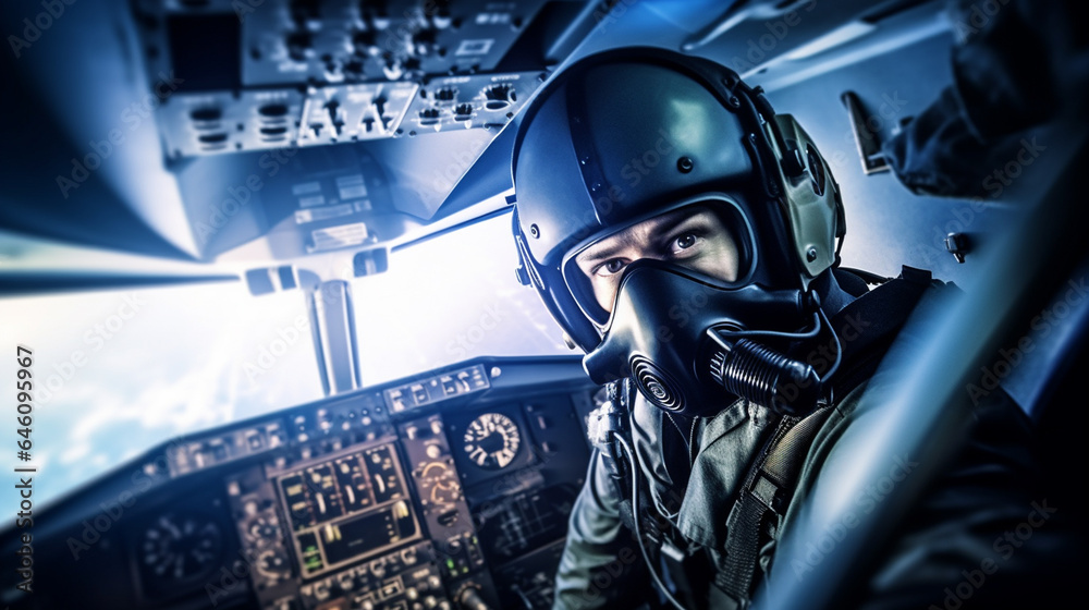 Dive or crash of a medium-sized passenger plane, an airplane, or ...