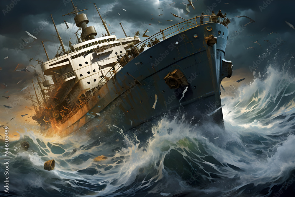 World Maritime Day A Majestic Ship Sailing the Vast Seas in Celebration ...