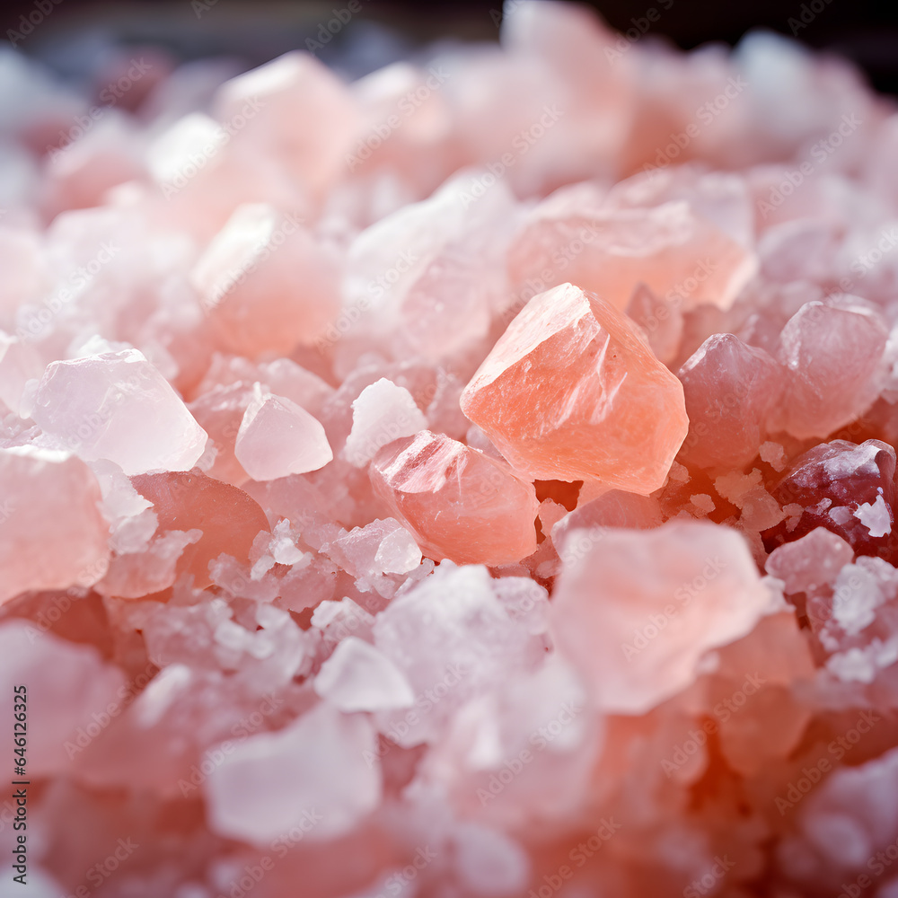 background pink Himalayan salt. large salt crystals. Stock Photo ...