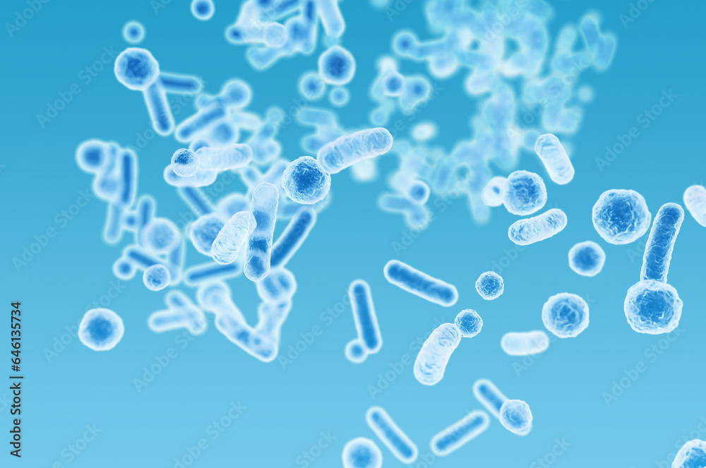 Enterobacteriaceae, gram-negative rod-shaped bacteria, part of ...