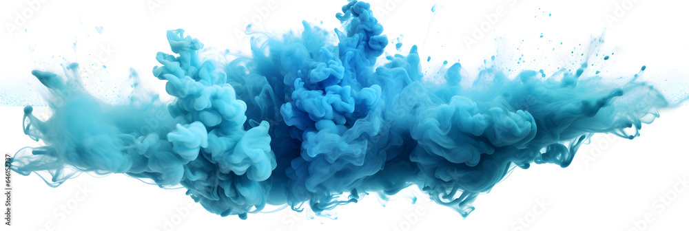 Blue Smoke Dust Explosion: A Fiery Burst of Vibrant Colors and Dynamic ...