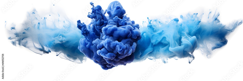 Blue Smoke Dust Explosion: A Fiery Burst of Vibrant Colors and Dynamic ...