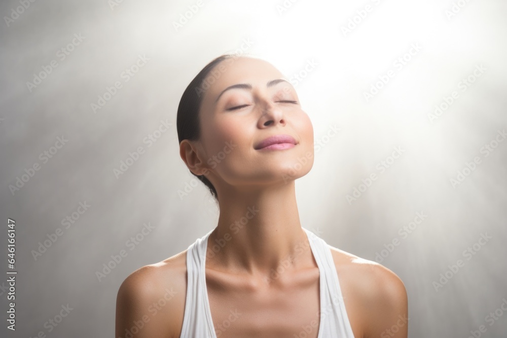 patient with strained facial features, trying to cope with the pain ...