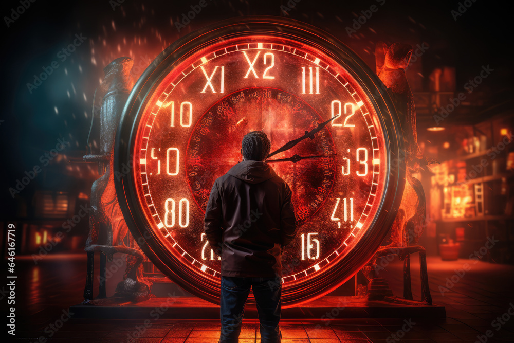 Foto de A person documents a New Year's Eve countdown where a vintage ...