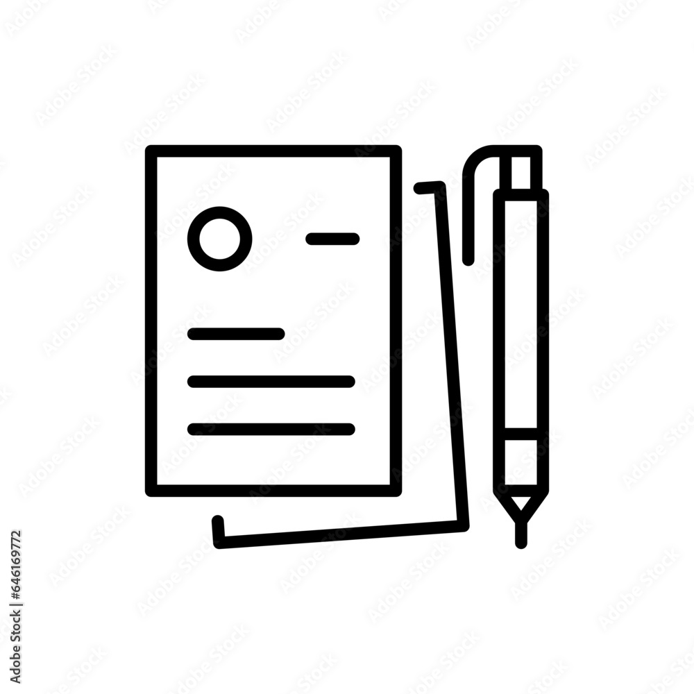 Proposal Startup Pitch Deck Icon With Black Outline Style Proposal