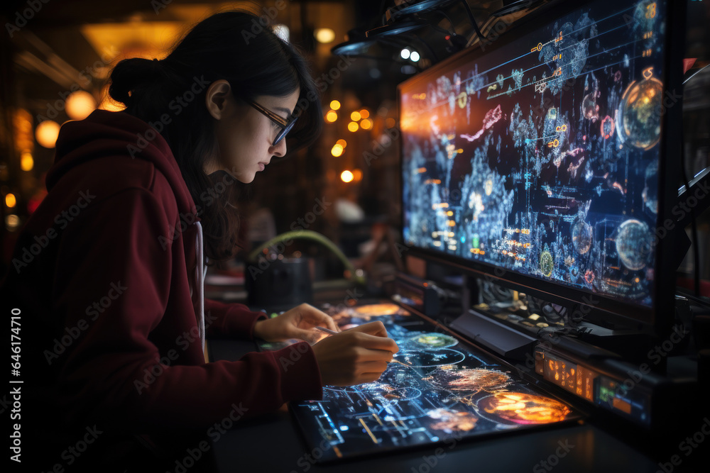 A teacher uses multimedia tools to make the learning experience ...