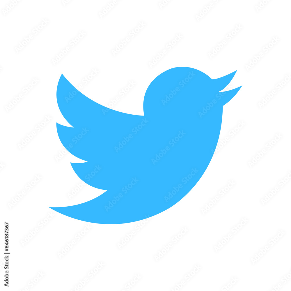 Vektorová grafika „Twitter Old logo vcetor. Twitter rebrand little bird ...