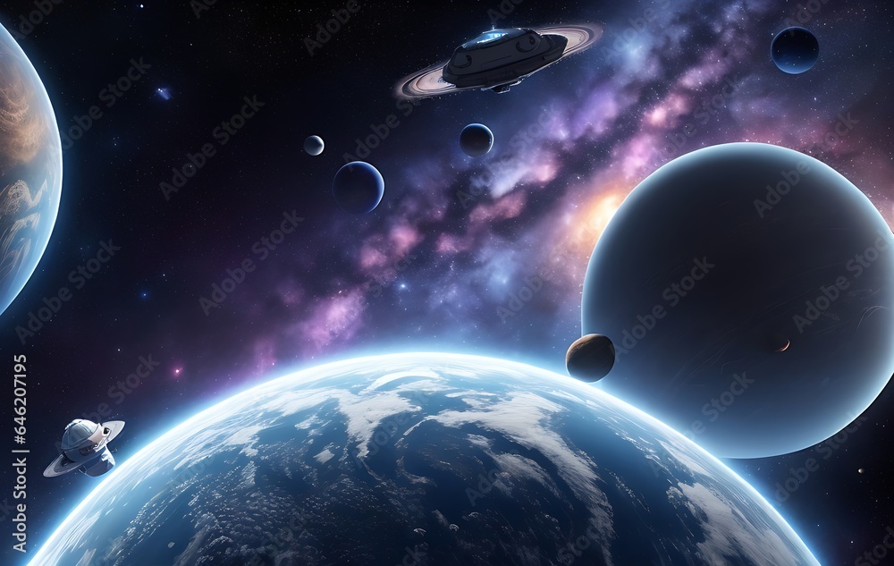Space Galaxy Planets Stars 4K Ultra HD Wallpaper Stunning Space Sci-Fi ...