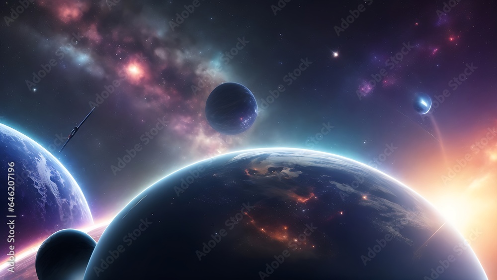 Space Galaxy Planets Stars 4K Ultra HD Wallpaper Stunning Space Sci-Fi ...