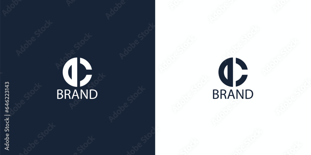 Vector DC logo design vector image Stock Vector | Adobe Stock