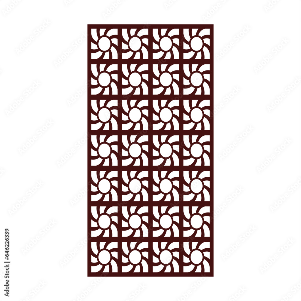 Laser Cut Patterns and Door Jali Design Stock Vector | Adobe Stock