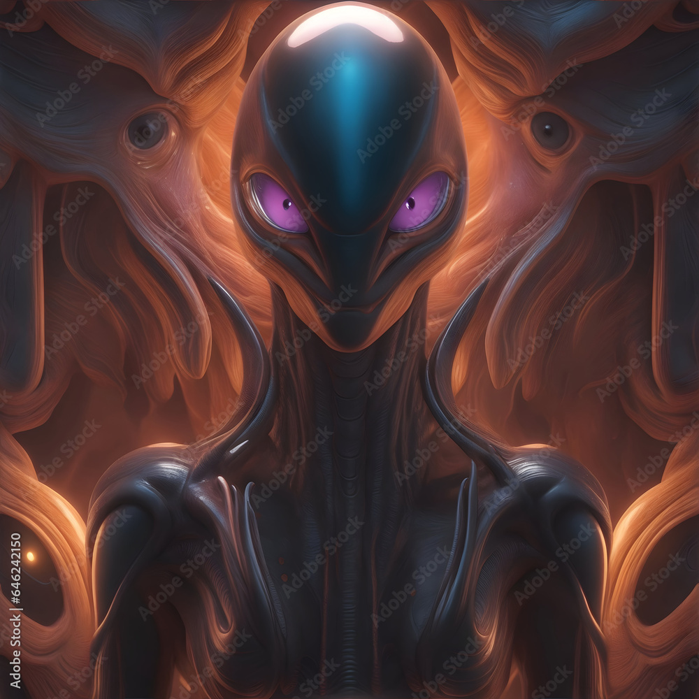 Otherworldly Alien Faces: Exploring Alien Facial Appearances Stock ...