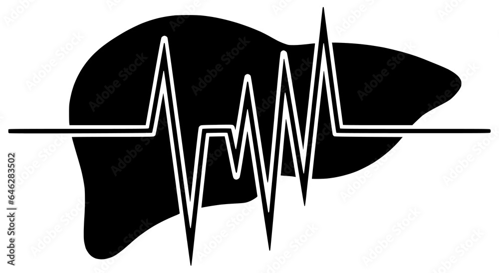 care icon organ logo health background medical illustration liver ...