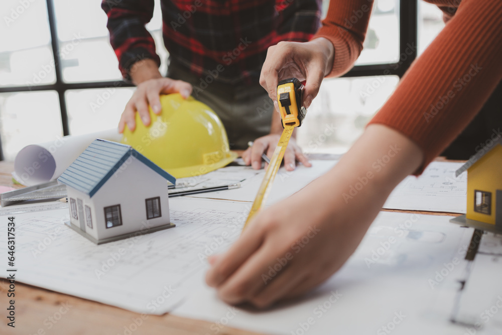 Group architects and engineers build houses and conference buildings ...