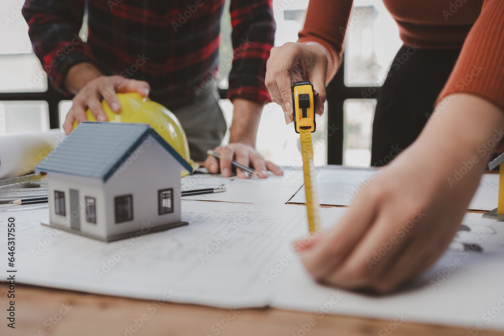 Group architects and engineers build houses and conference buildings ...