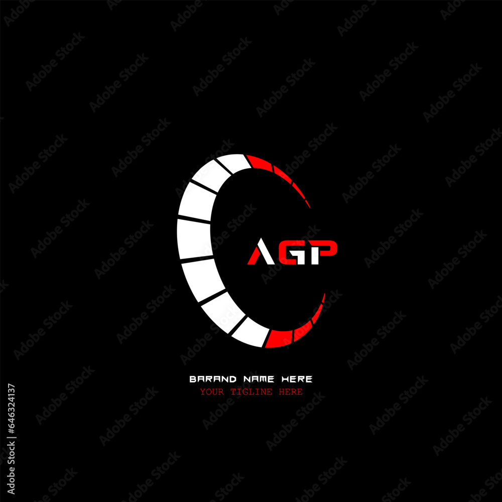 Vetor de AGP Logo Design, Inspiration for a Unique Identity. Modern Elegance and Creative Design ...