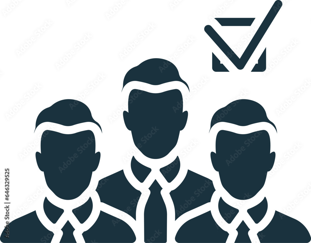 Electoral alliance icon. Monochrome simple sign from election ... Electoral alliance icon. Monochrome simple sign from election ...