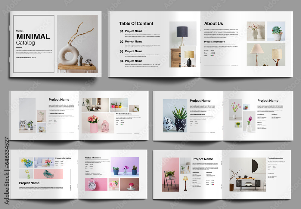 Store Minimal Catelog Design Template Stock Template | Adobe Stock