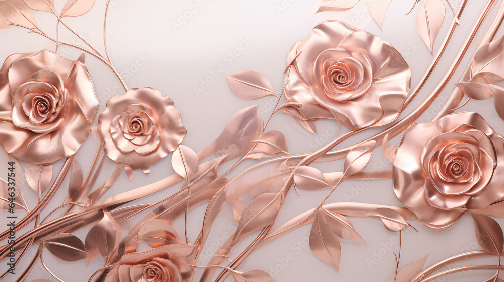 Metallic background with rose gold tint Stock Illustration | Adobe Stock