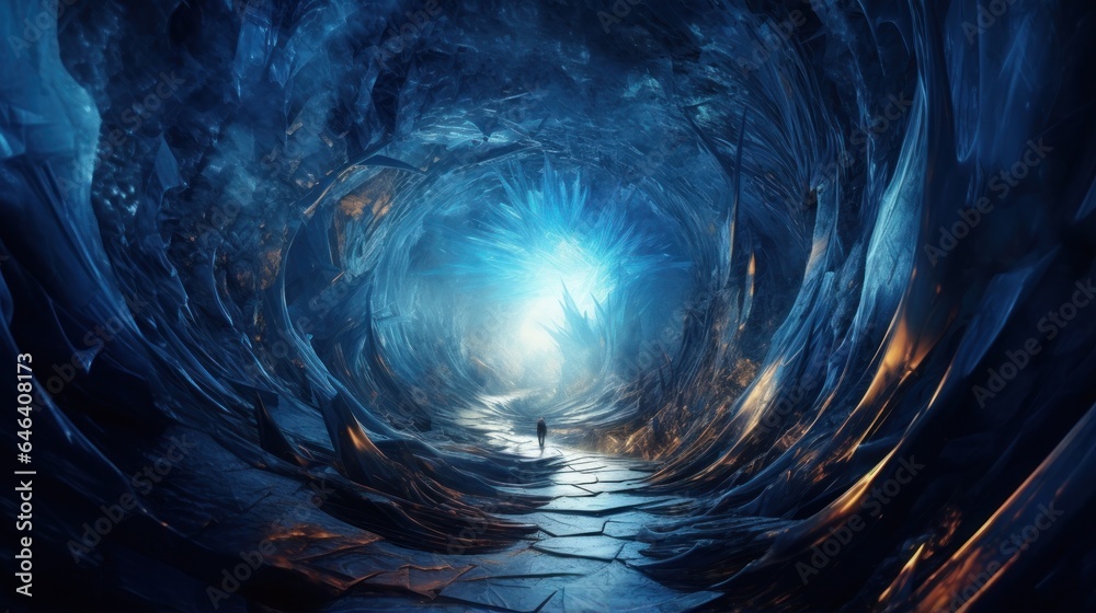 Time warp design and time travel tunnel wallpaper ilustração do Stock ...