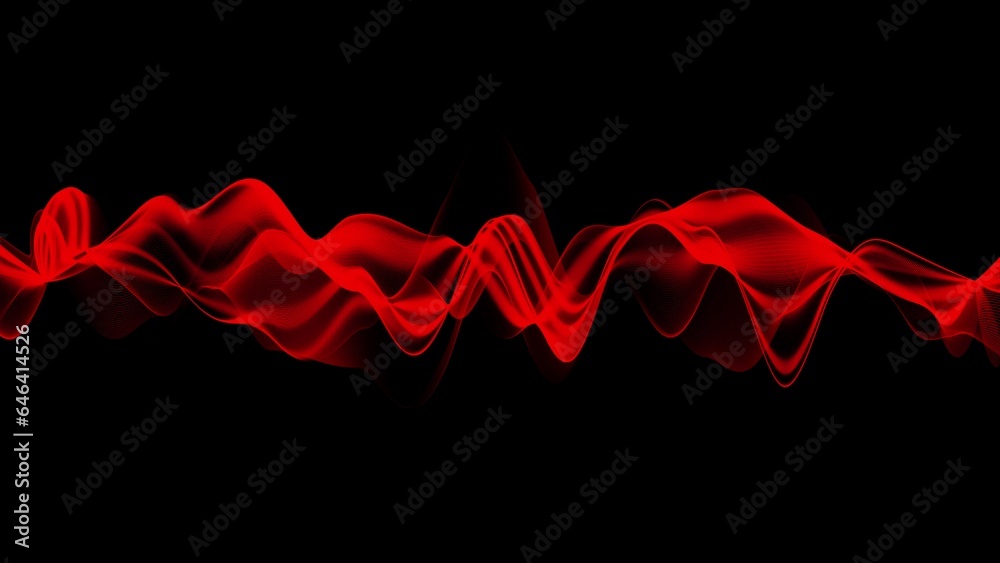 Dynamic energy stream. Abstract wave energy background. Fractal light ...