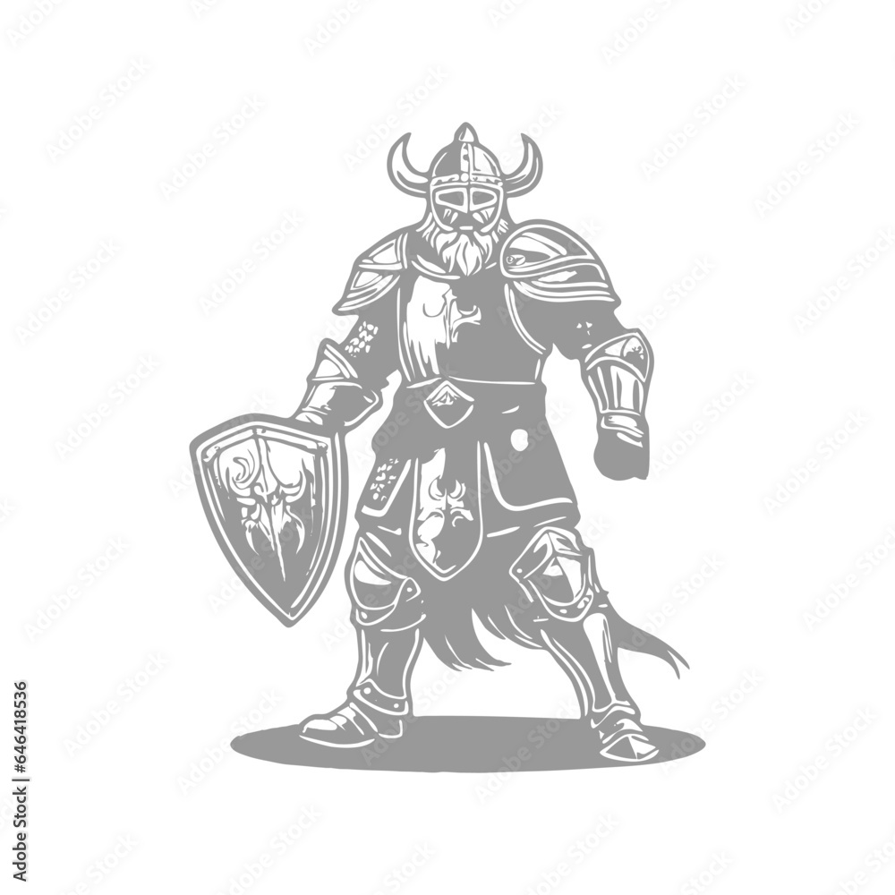 Viking logo design vector symbol Stock Vector | Adobe Stock