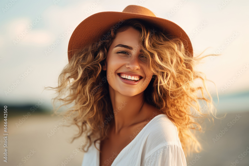 Vivacious Young Woman Model Natural Background . Сoncept , Creating A ...