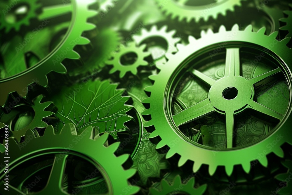 Eco-friendly background with process improvement and sustainability ...