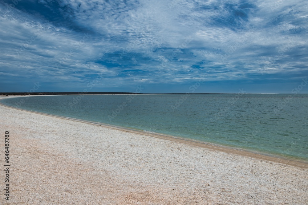 The 'Shell Beach', Shark Bay, Western Australia. North West Coastal ...