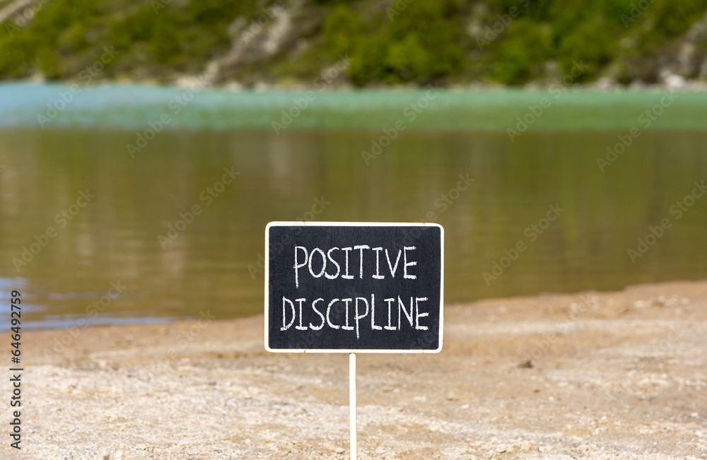 Positive discipline symbol. Concept words Positive discipline on ...