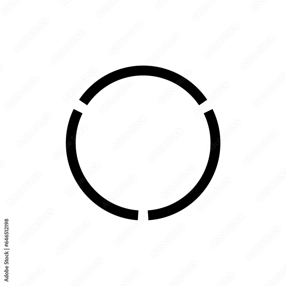 Round progress bar. Circle loader and countdown icon for web and ... Round progress bar. Circle loader and countdown icon for web and ...