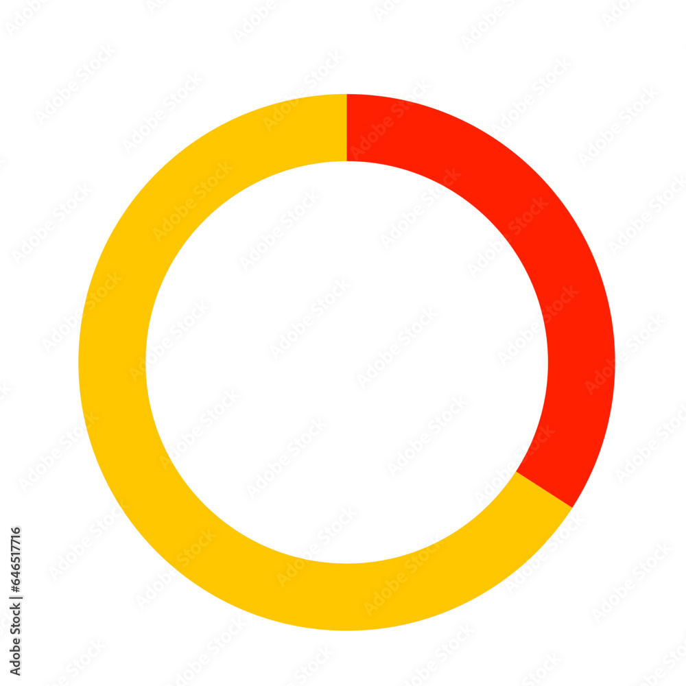 Colorful pie charts. Ux percent download, dashboard for app, web. Stock ...