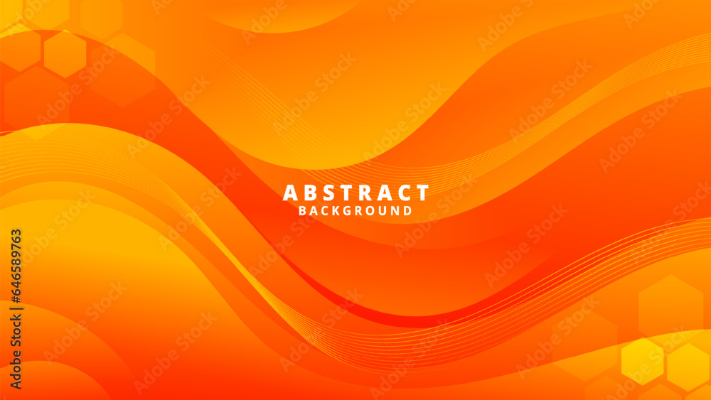 Abstract Orange liquid background. Modern background design. gradient ...