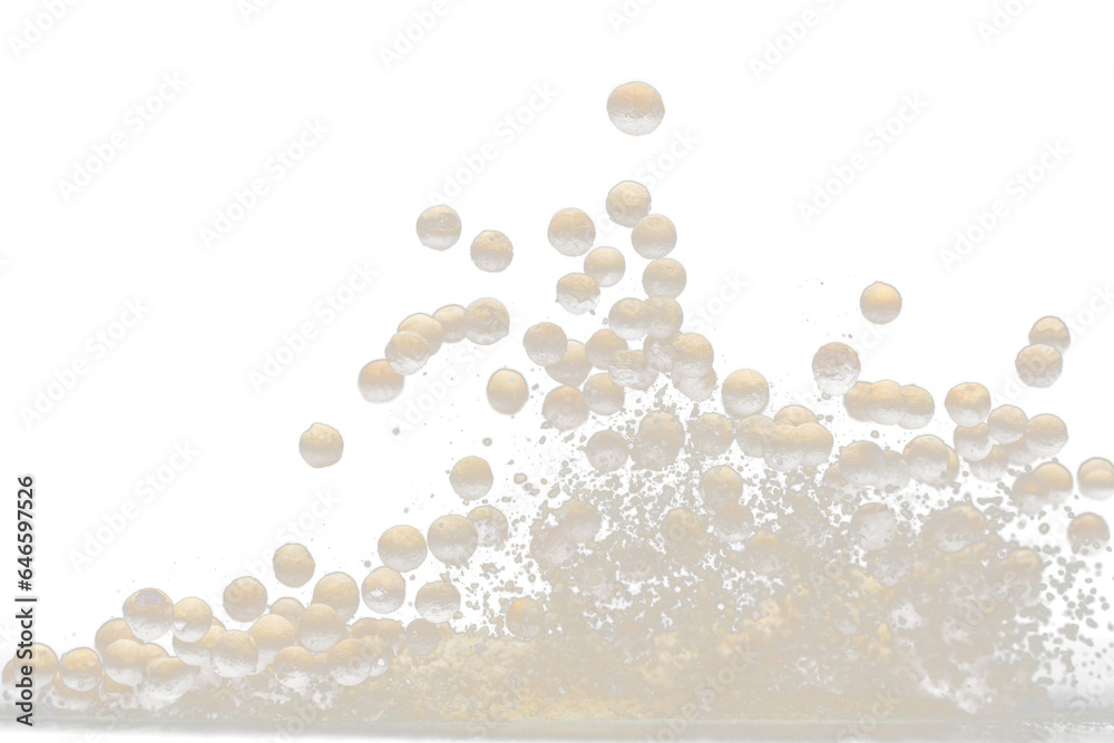 White Pepper seeds fly explosion, white Pepper mix powder float explode ...