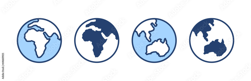 World map vector. Worldmap sign and symbol. Globe icon Stock Vector ...