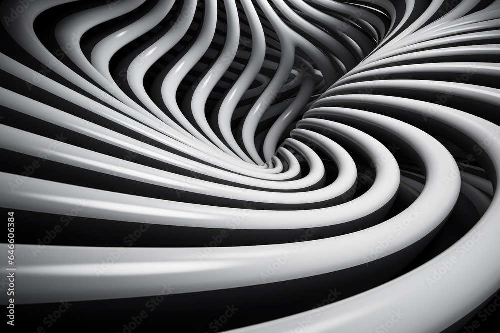 An op art creation that plays with optical illusions and perceptual ...
