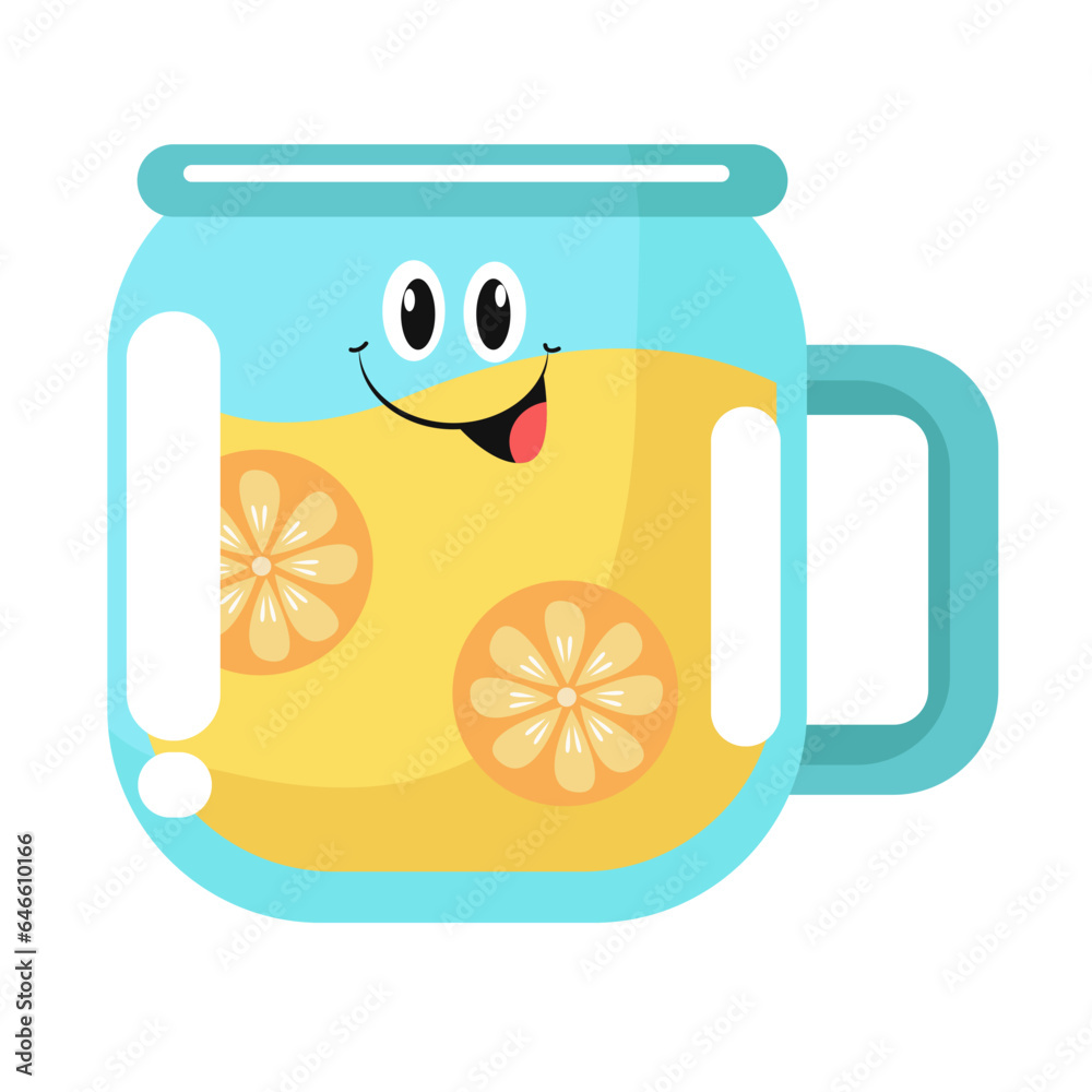 vector lemonade cartoon illustration Stock Vector | Adobe Stock