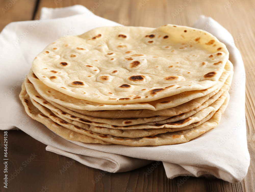 Roti is a type of unleavened flatbread that is a staple in many South ...