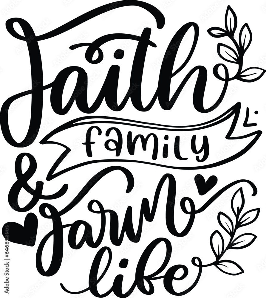 Religious Lettering Quotes, Faith T shirt Design, Hand lettering ...