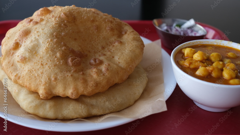 Chole Bhature is a food dish popular in the Northern areas of the ...