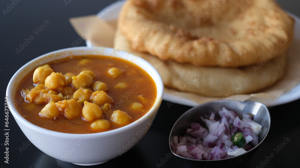 Chole Bhature is a food dish popular in the Northern areas of the ...