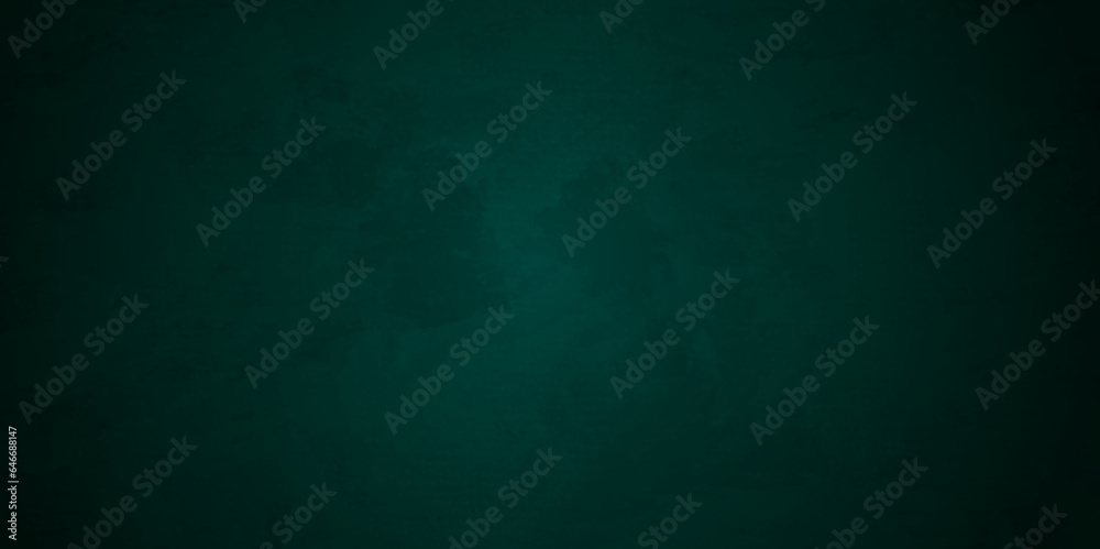 Dark green chalk board and grunge banner background. Education and ...
