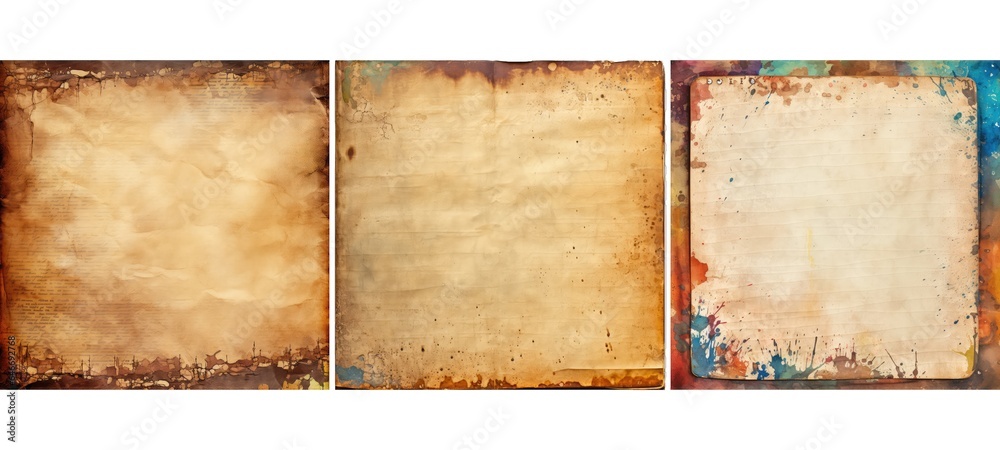 sheet stained notebook paper background texture illustration antique ...