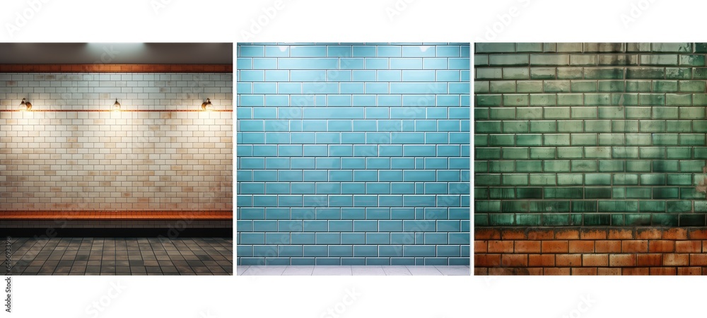 brick subway tile wall background texture illustration floor concrete ...