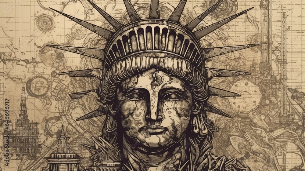 statue of liberty, freedom monument, liberty sculpture, lady liberty ...