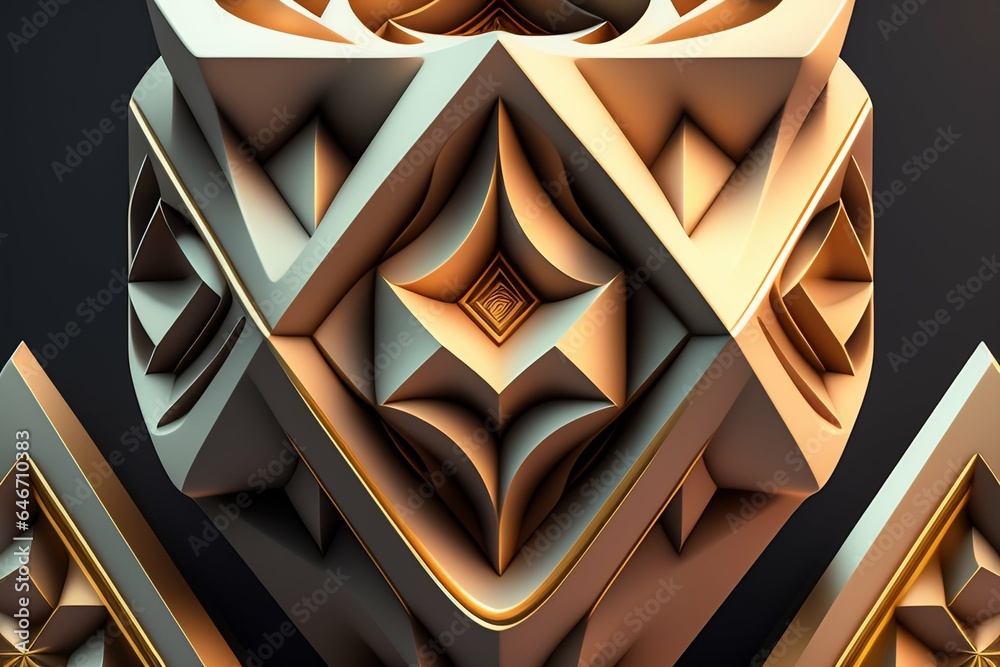 complex geometric shapes, stone carving, hyper detailed, ultra-sharp ...